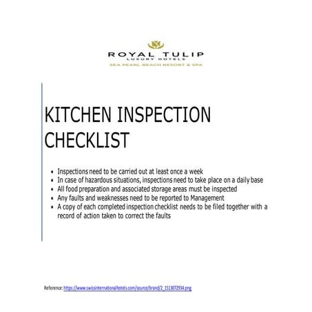 Kitchen inspection-cklst | DOCX