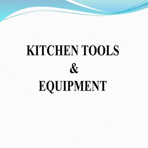 Kitchen tools | PPTX