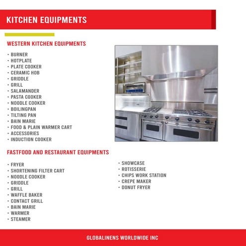 Kitchen equipments | PDF