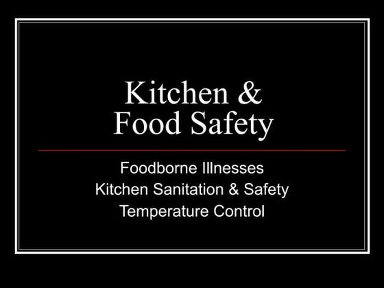 Kitchen safety part 1 powerpoint | PPT
