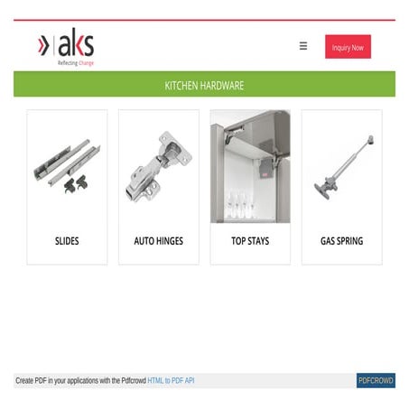 Kitchen hardware manufacturers - AKS | PPT