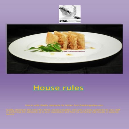 Kitchen house rules | PDF