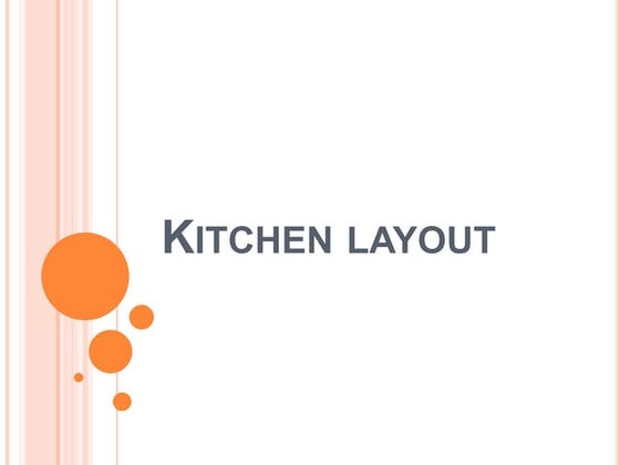 5. understanding the basic kitchen layout | PPTX