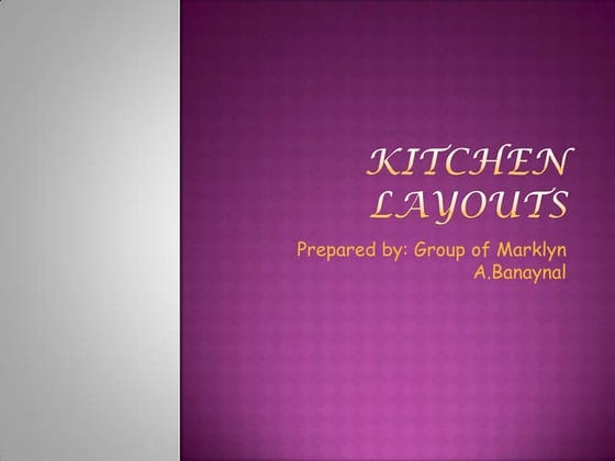 TLE 7 Kitchen and kitchen layout [Autosaved].pptx | Interior Decorating ...