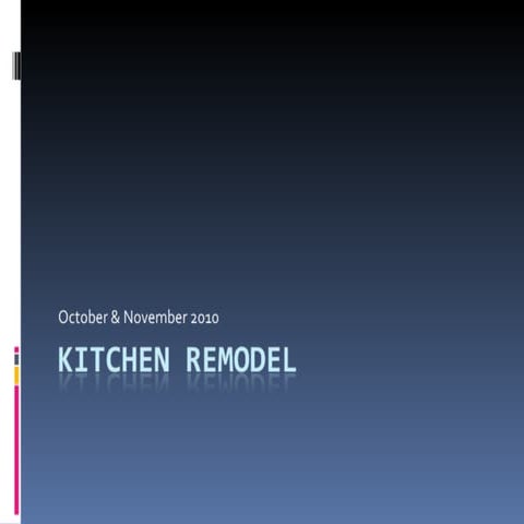 Kitchen Remodel 2010 | PDF