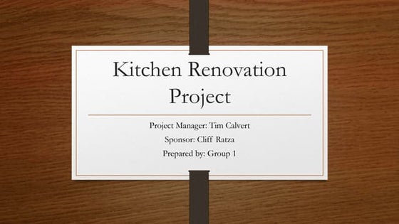 Kitchen Remodel Resource Plan1 | DOC | Woodworking | Arts and Crafts