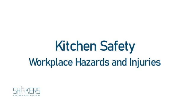 KITCHEN SAFETY PRESENTATION | PPT