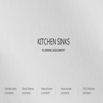 Kitchen sinks | PPTX