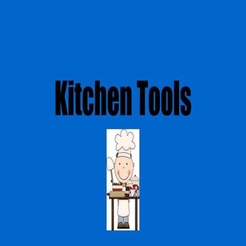 Kitchen tools | PPT