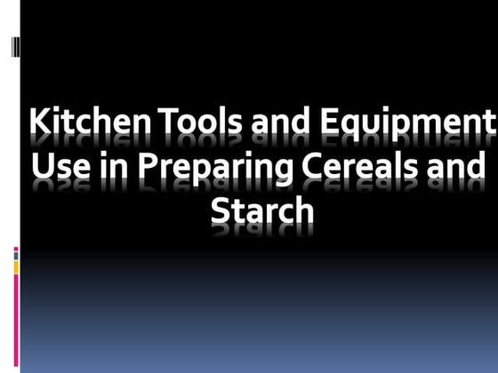 FOOD PROCESSING TOOLS WITH LABEL AND USES.pptx | Cooking | Food & Drink