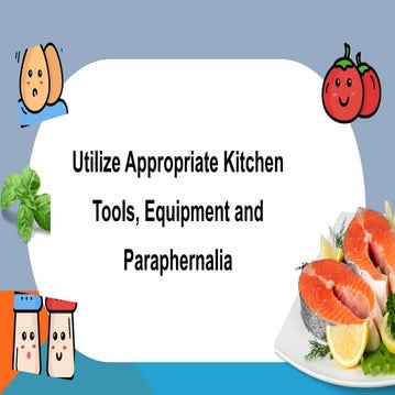 Cookery 7/8 Lesson 1: Basic Kitchen Tools and Equipment | PPTX