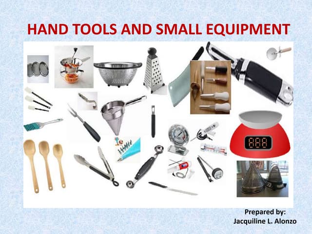 Cookery 7/8 Lesson 1: Basic Kitchen Tools and Equipment | PPTX