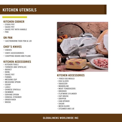 Kitchen utensils | PDF