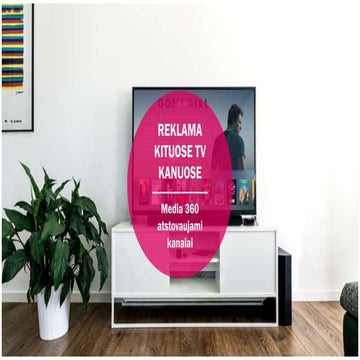 Reklama kituose TV kanaluose | PPTX