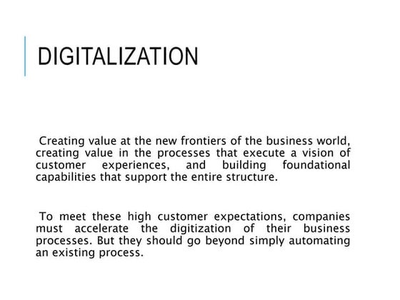 Digitalization | PPTX