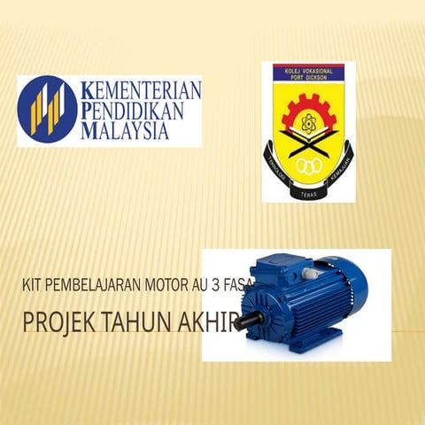 Kit Pembelajaran Motor AU 3 Fasa AU 3 Fasa | PPTX