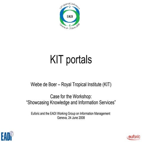 KIT Portals | PPT