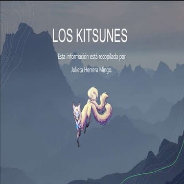 Kitsune, the mystical fox of Japanese mythology | PDF