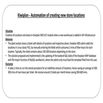 Kiwiplan - Automation of creating new store locations.pptx