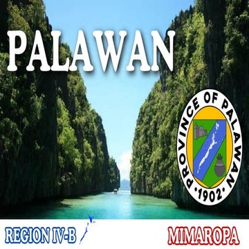The Province of Palawan: History, Geography and Tourist Destinations | PDF