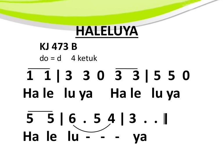 Kj 473b haleluya