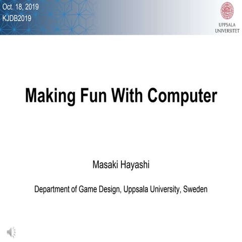 Making Fun With Computer | PPT
