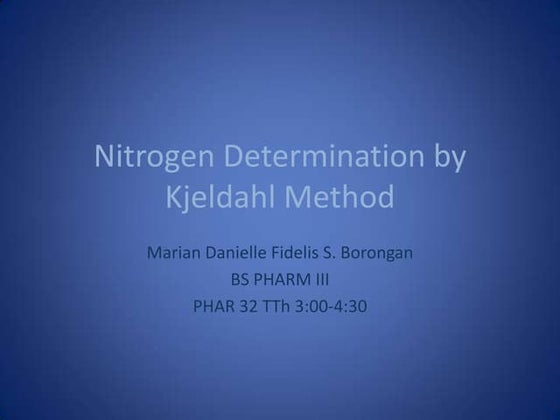 Phenate method of ammonia | PDF