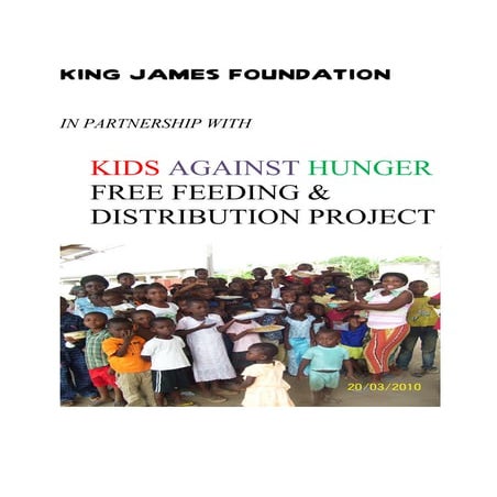 Kjf kah project report | DOC | Non-Profit Organizations | Industries