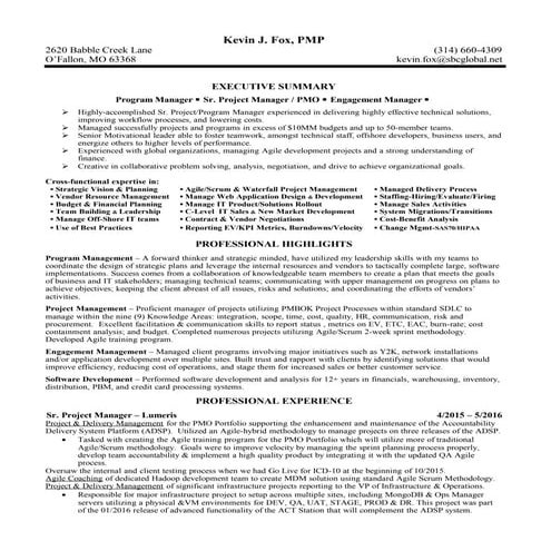 Joydeep PMO Executive resume | PDF