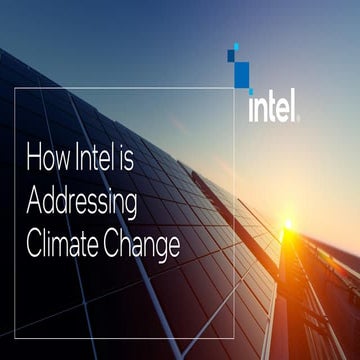 Sustainable Business Strategy of Intel Corporation | PPTX