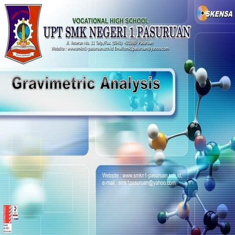 KK 9 GRAVIMETRIC ANALYSIS FOR CHEMICAL .ppt