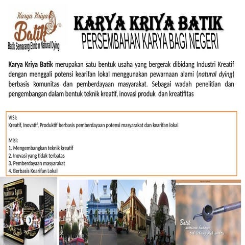 KARYA KRIYA BATIK TEKNIK ECOPRINT DENGAN PEWARNA ALAMI | PPTX