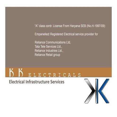 K K Electricals Presentation | PDF