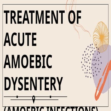 Luminal Amoebicides treatment of amoebiasis | PPTX