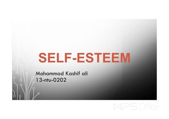 Self-Esteem | PPT