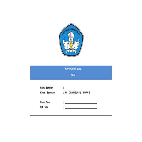 Contoh KKM (Kriteria Ketuntasan minimum )Bahasa Inggris | DOCX