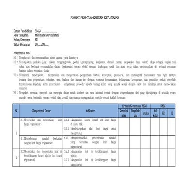 Kkm mtk minat smstr1 12 | DOCX