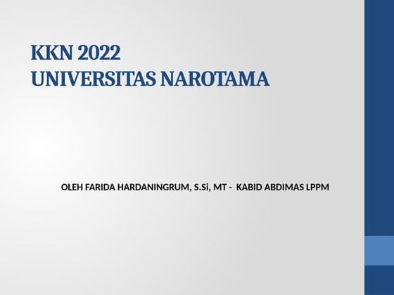 KKN 2022 SEM ANTARA Universitas Narotama.pptx