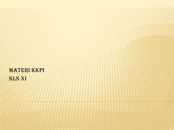 E-Learning KKPI | PPT