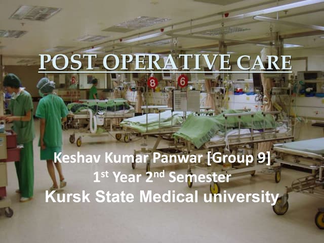 Post op care | PPTX