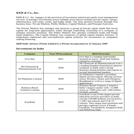 KKR & Co., Inc. | PDF