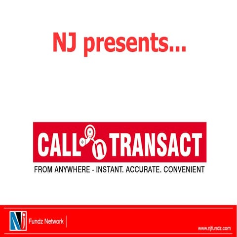 Nj tada call & transact presentation | PDF