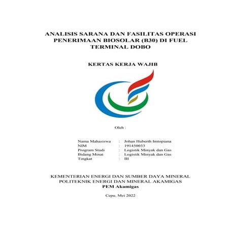 KKW-Penerimaan BBM (B30) | DOCX