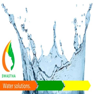 Swastha - Water solutions. | PPTX