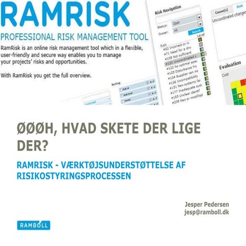 Øøøh, hvad skete der lige der? - Jesper Pedersen og Toke Koldborg Jensen Hhv. Afdelingsleder og ...