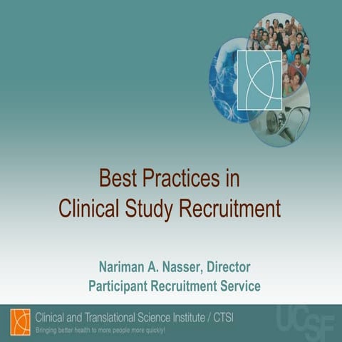 Best Practices in Clinical Study Recruitment | PPTX
