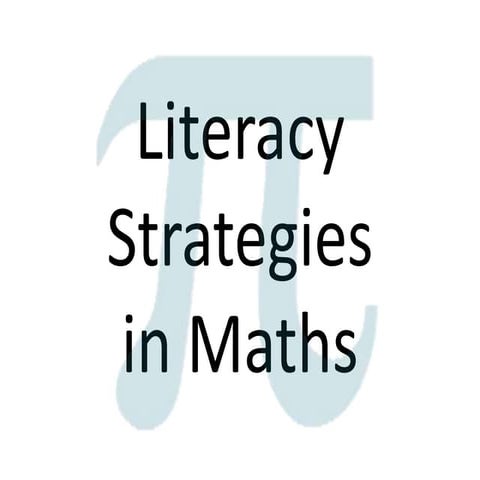 Maths & Literacy | PPT