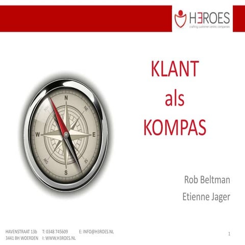Klant als kompas - Rob Beltman - H3ROES Academy webinar | PPTX