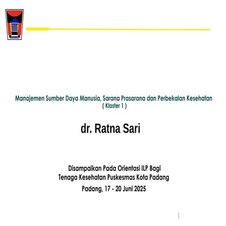 Klaster 1 manajemen sarpras dan SDK.pptx