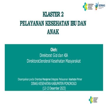 KLASTER 2 DAN 3 KESMAS dalam upaya8.pptx